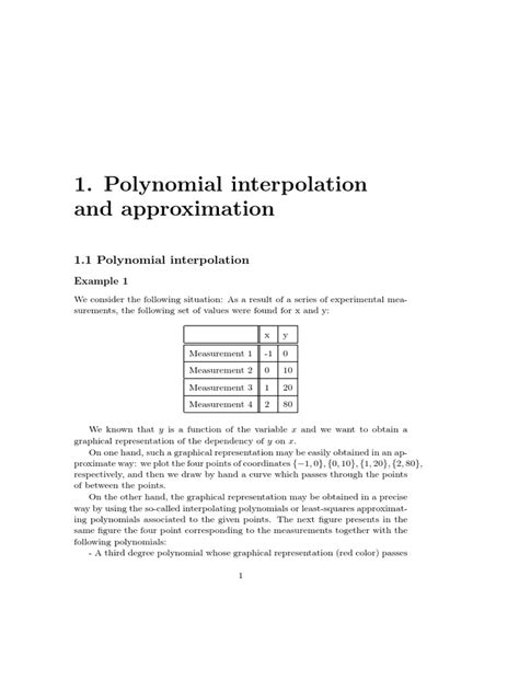 polynomial interpolation and approximation pdf polynomial