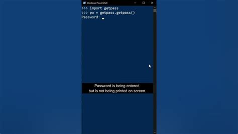 how to input password using getpass in python shorts youtube