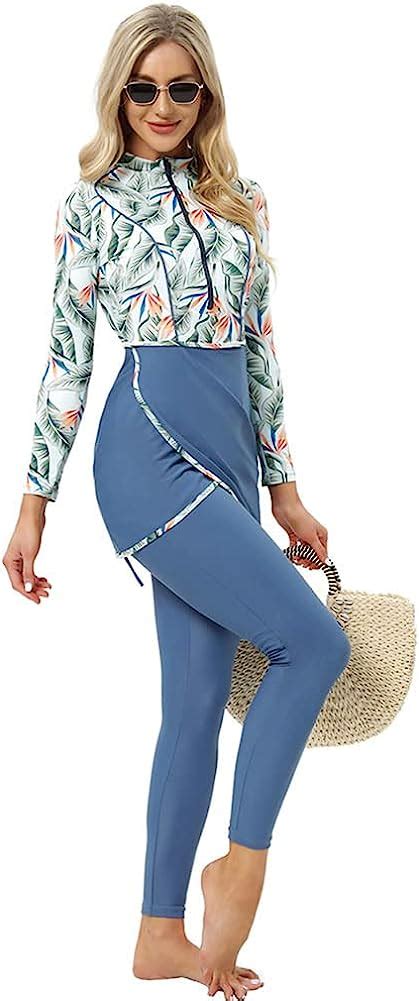 Buy Iwemek Muslim Swimsuits For Women Modest Islamic Hijab Burkini Long
