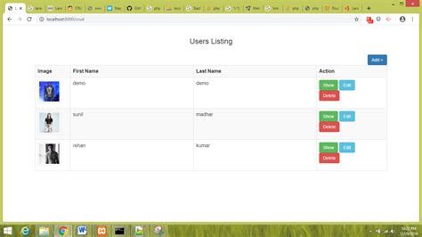 crud operations in laravel