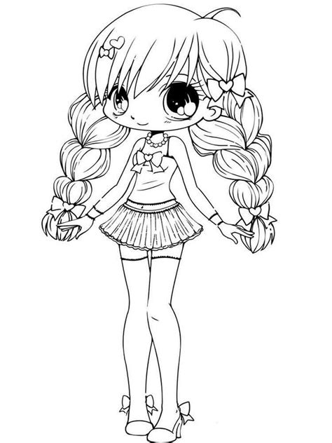 Tranh Tô Màu Anime Chibi Cute đẹp Nhất