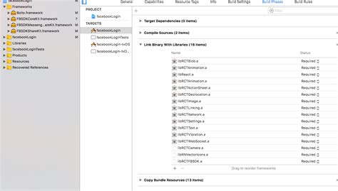 react native facebook login in ios undefined symbols for architechture