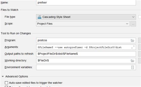 sass scss autoprefixer in phpstorm stack overflow