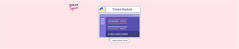 python timeit module scaler topics