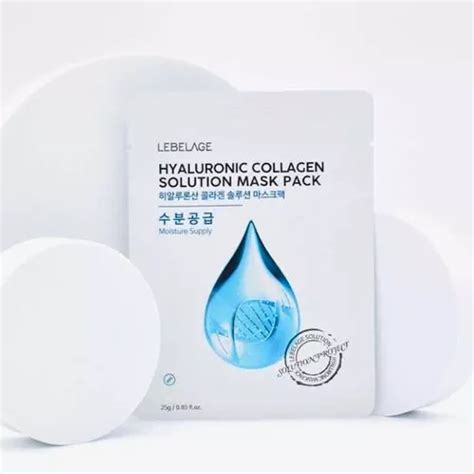 Mascarillas Coreanas De Colágeno And Acido Hialurónico 20pz