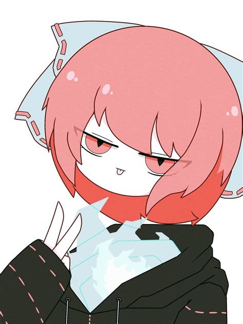 Sekibanki 1girl Solo Red Hair Tongue Bow Tongue Out Short Hair