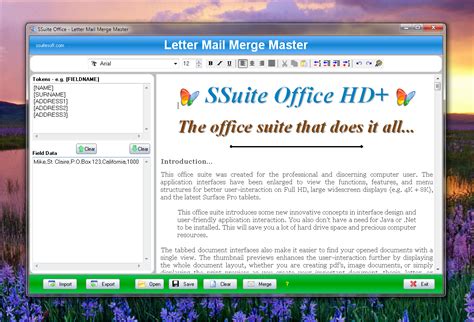 mail merge master ssuite office software mail merge