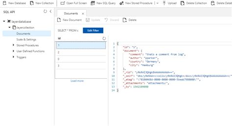 cosmos db integration with 100 systems layer2