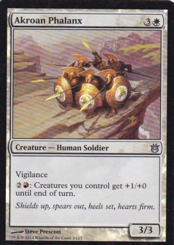 1x Foil Akroan Phalanx Magic The Gathering Mtg Foil Born Of Gods Ebay