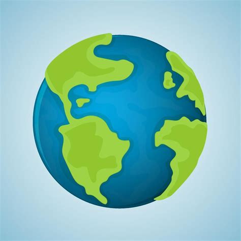 Ilustração Do Planeta Terra Vetor Ilustração Desenho Animado Projeto