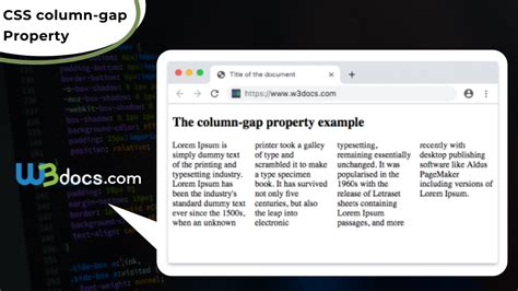 css column gap property