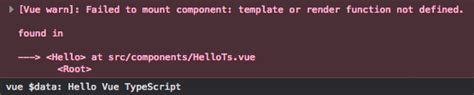 vue js failed to mount component on vue cli 2 using typescript