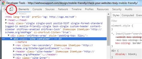 test any mobile device from your browser see how support