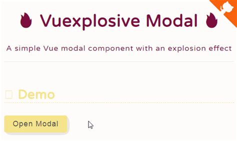 9 modal popup component for your vue js application