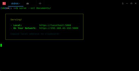 how to instantly setup static file server in linux ostechnix