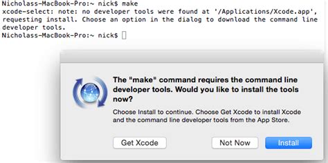 install mac command line tools senturinring