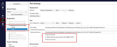 sudo debug qt application on ubuntu with root permission using qt