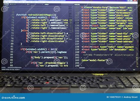 javascript front end code computer programming source code abstract