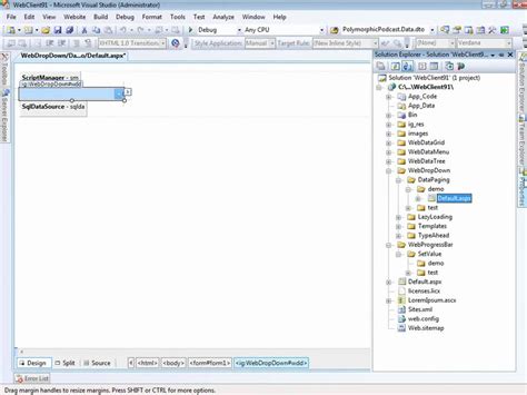 webdropdown data paging youtube