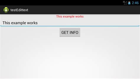 android show string from edittext itecnote