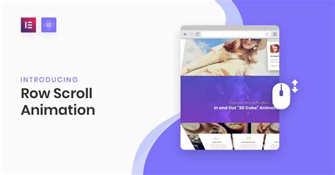 row section full scroll animation the plus addons for elementor