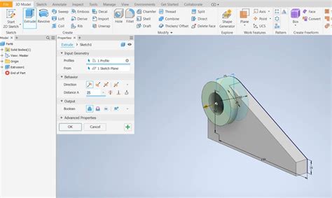 [solved] please form this in autodesk inventor and attach the ipt file