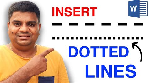 how to make dotted line in word ms word youtube
