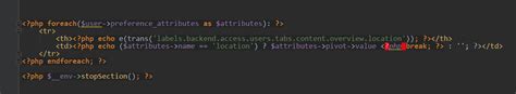 php how to use break in ternary operatory to break foreach loop in