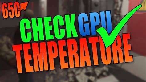 Check Graphics Card Temperature In Windows 11 No Software Youtube