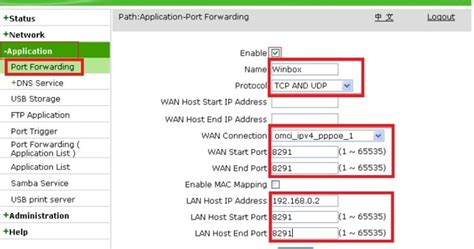 Cara Setting Port Forwarding Di Modem Zte F609 Untuk Remote Mikrotik