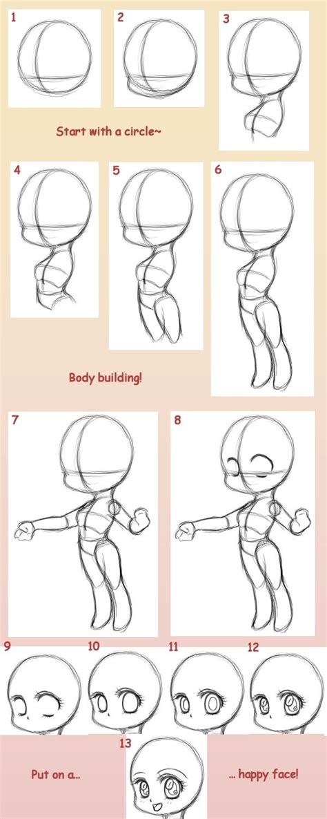 Como Dibujar Chibi Anime Drawings Tutorials Drawing Tutorial Anime
