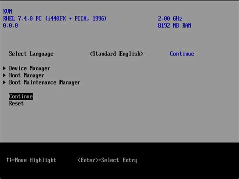centos 7 kvm uefi boot server world