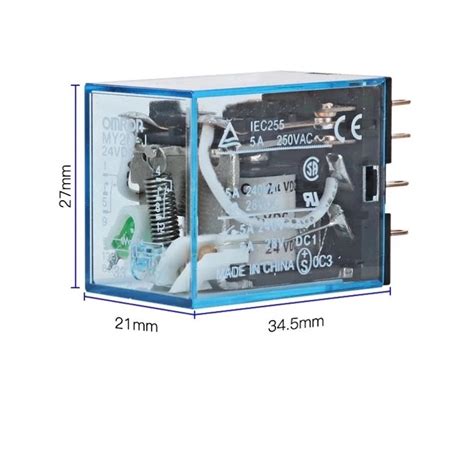 Rơ Le Trung Gian Rơle Kiếng 12v 24v 220v đế 8 Chân 14 Chân Shopee