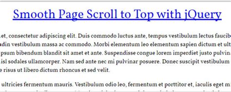 5 free jquery scroll to top plugins