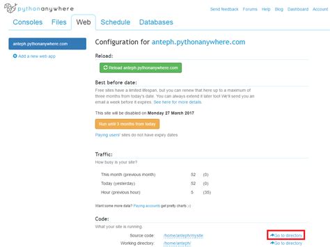 python anywhere deploying a flask server on the cloud