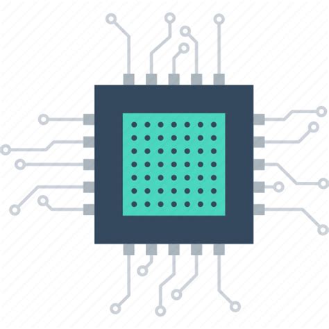Chip Computer Cpu Electronics Hardware Microchip Processor Icon