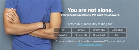 Private Std Testing And Treatment Private Testing Center