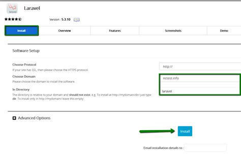 how to install laravel on our server