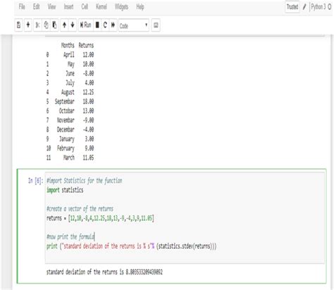 Calculating The Standard Deviation Using R And Python