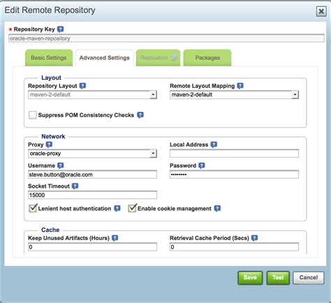 oracle maven repository with artifactory jfrog