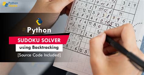python sudoku solver using backtracking python geeks