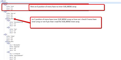 java check and read inner json array which is in main