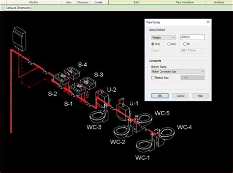 solved automatic pipe sizing problem autodesk community