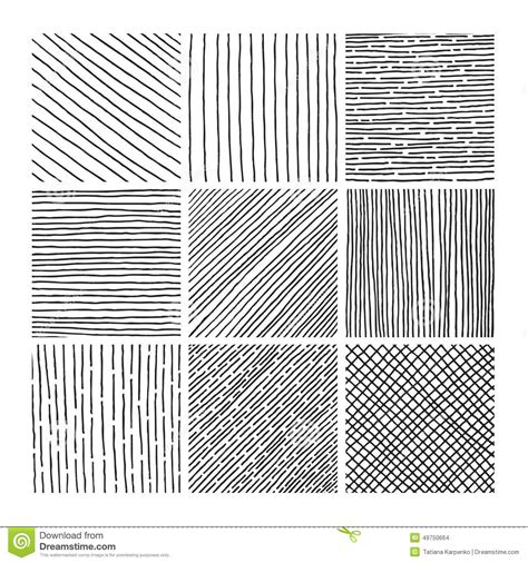 vector collection ink hand drawn hatch texture stock
