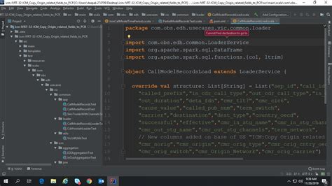 i am getting cannot find declaration to go to warning ides support