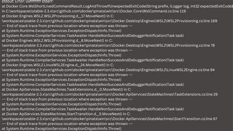 failed to deploy distro docker desktop fixed