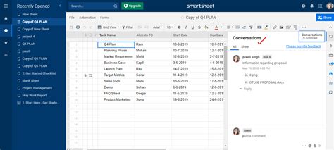 smartsheet tutorial javatpoint