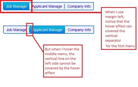 how to make vertical line separator which can be covered