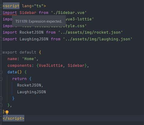 upgrading to typescript 5 0 2 gives ts1109 expression expected errors