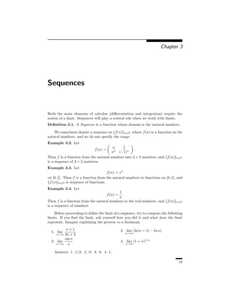 compute the limit of a sequence solved 2n3 7 compute the limit of the